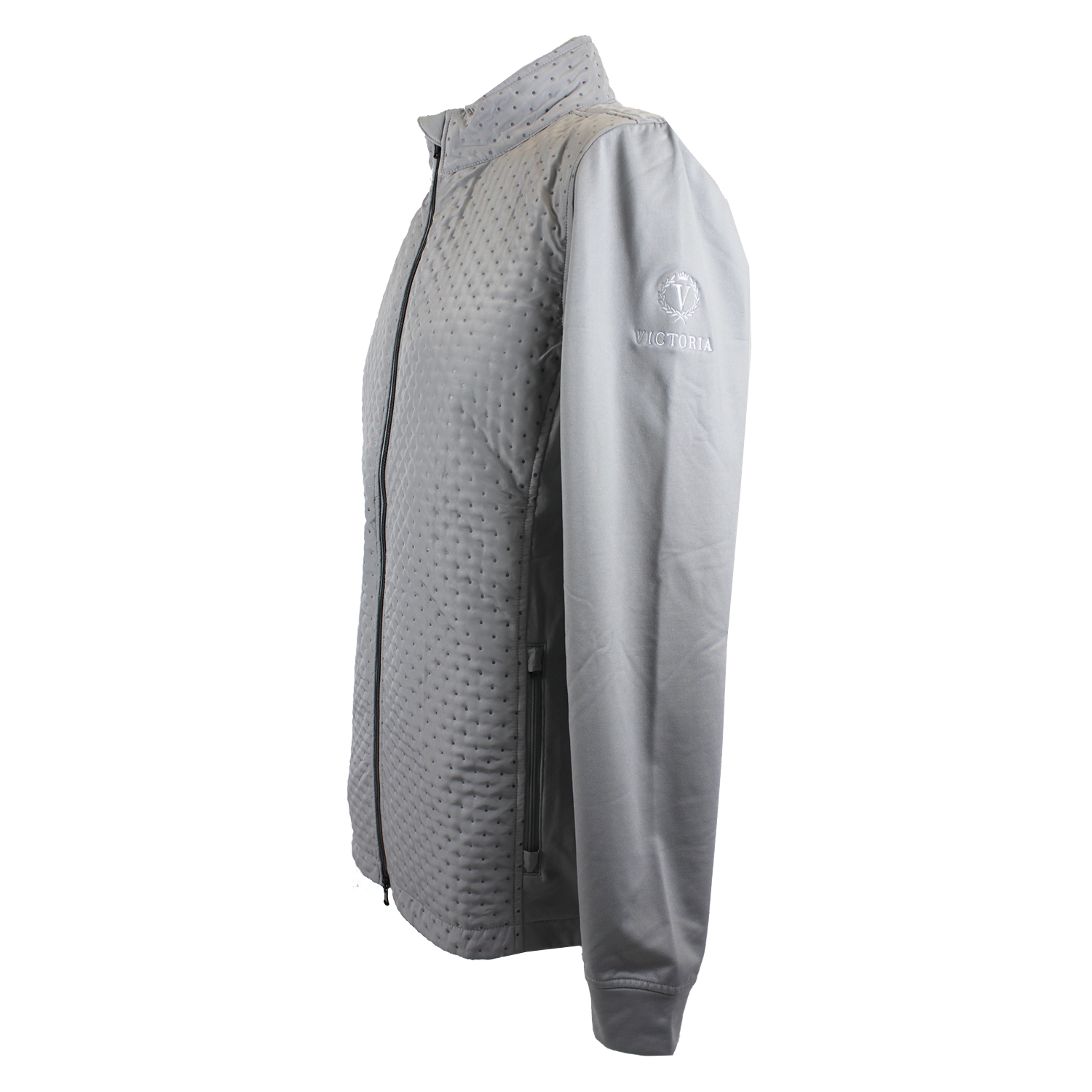 Victoria Ladies' "Mammoth" Full Zip Jacket, Light Grey | Krieghoff